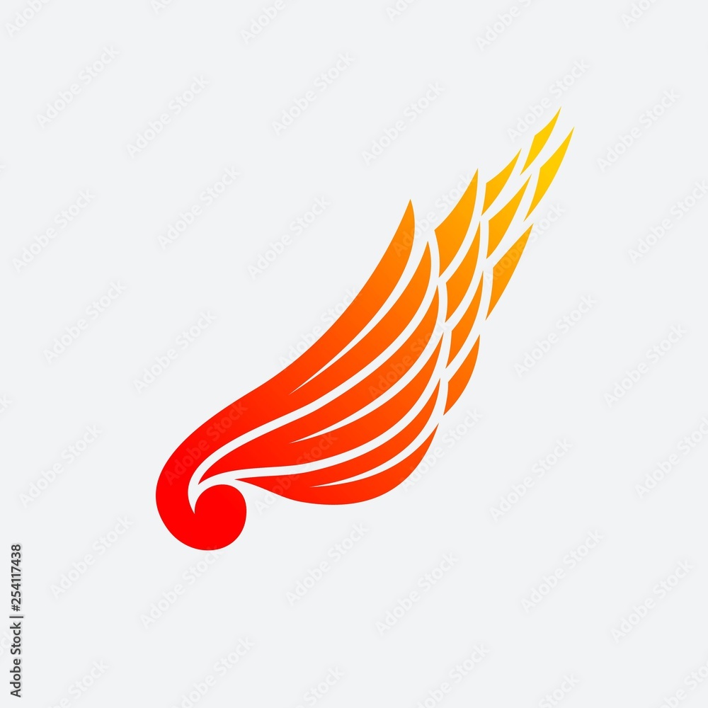 Fire Wings Vector