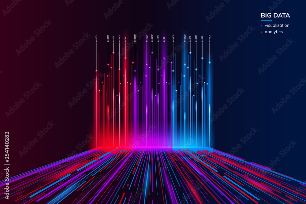 Big Data Visualization Background Computer Analysis Technology Concept Big Data Visualization Background Computer Analysis Technology Concept
