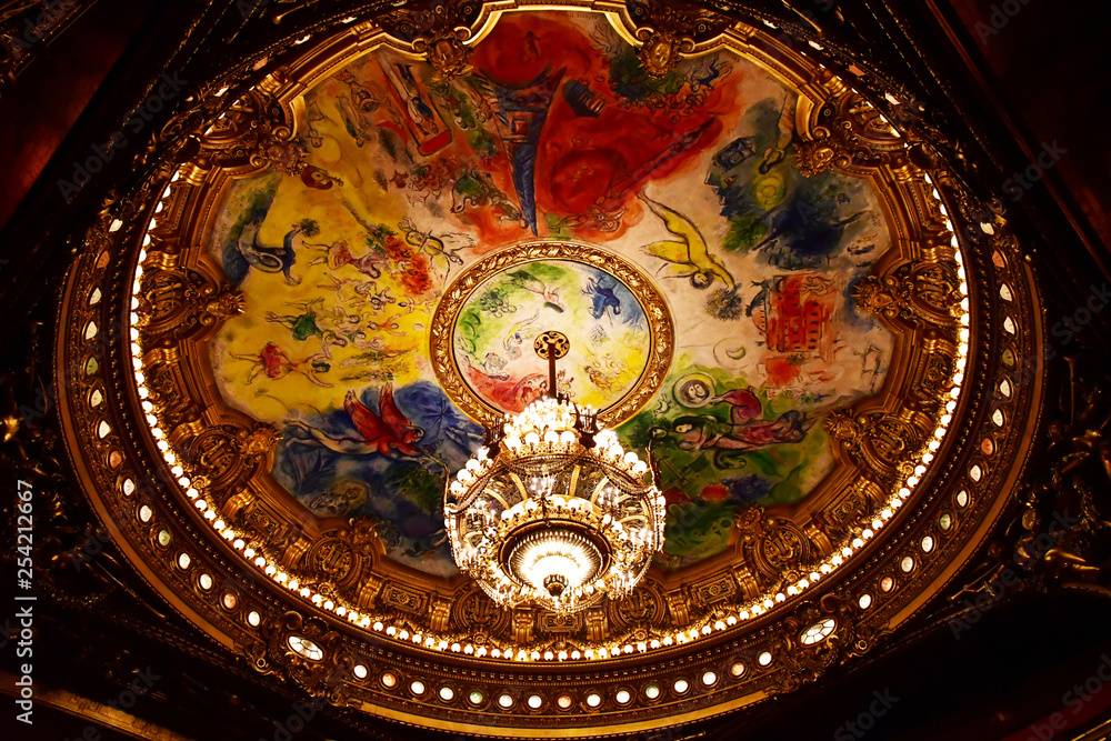 Paris; France - august 4 2018 : Opera de Paris Stock Photo | Adobe Stock