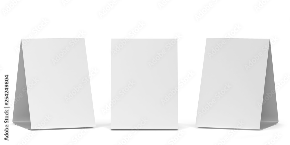 Blank table tent mockup Stock Illustration | Adobe Stock
