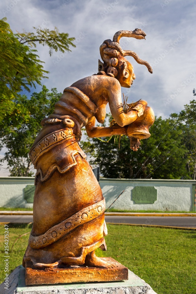 Foto de Ixchel or Ix Chel Statue of Jaguar Goddess in Ancient Maya ...