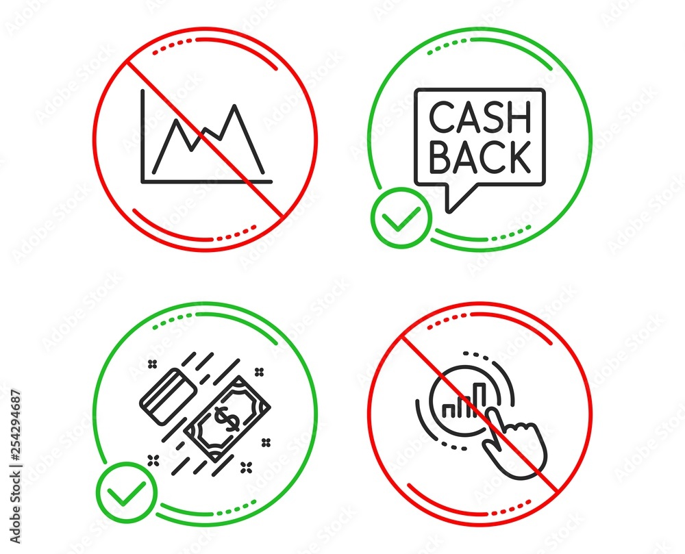 Do or Stop. Diagram, Money transfer and Payment icons simple set. Graph ...