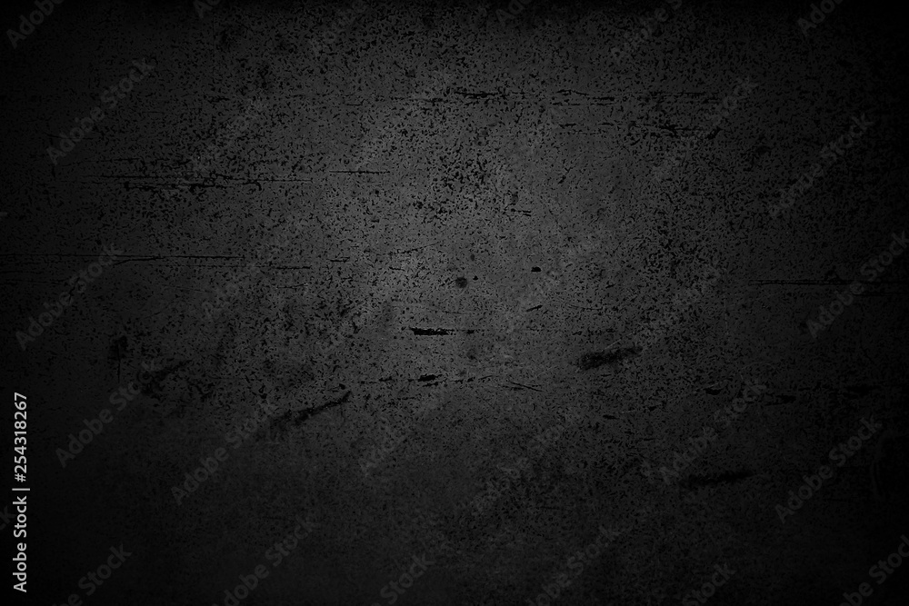 abstract black background with rough distressed aged texture, grunge ...
