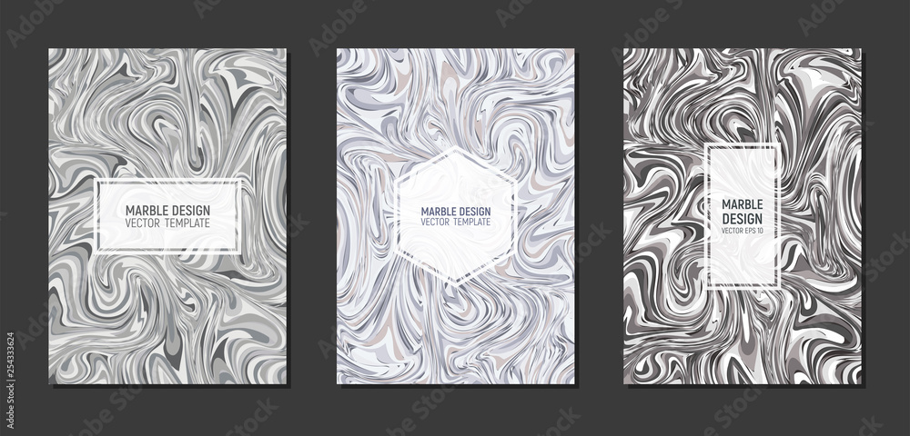 Modern marble templates cover design in A4 size. Liquid marble texture ...
