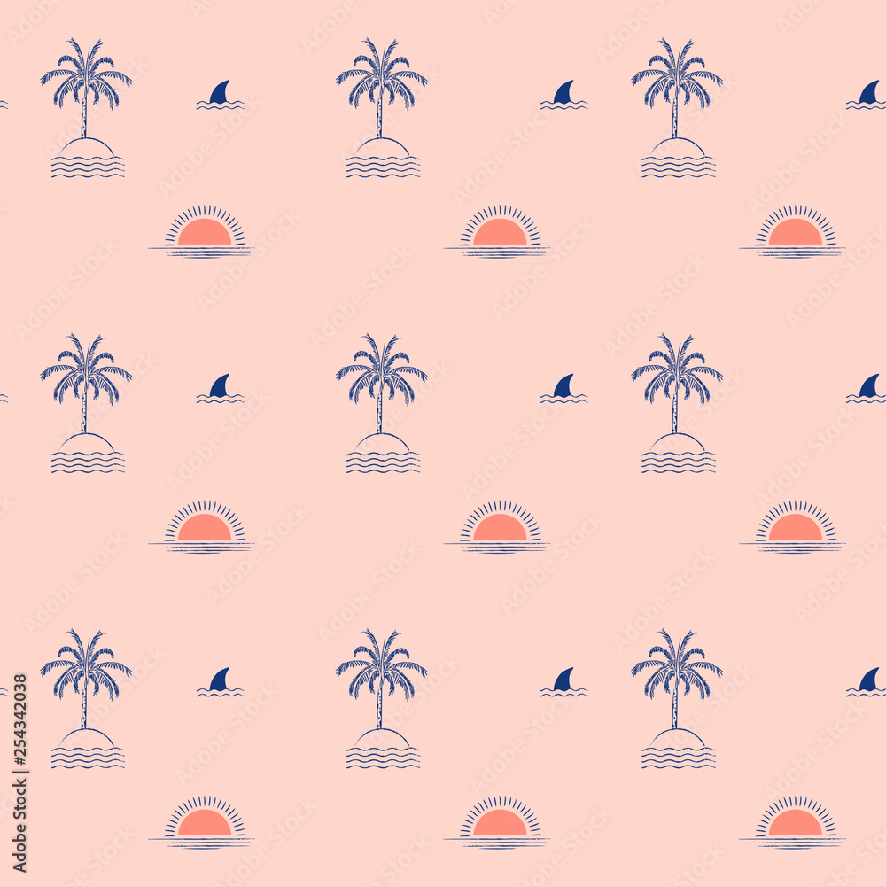Beach Pattern Fabric
