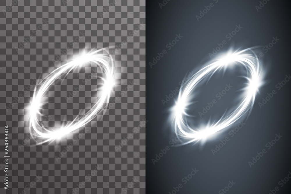 Illumination circule bright glow electric effect star light special ...