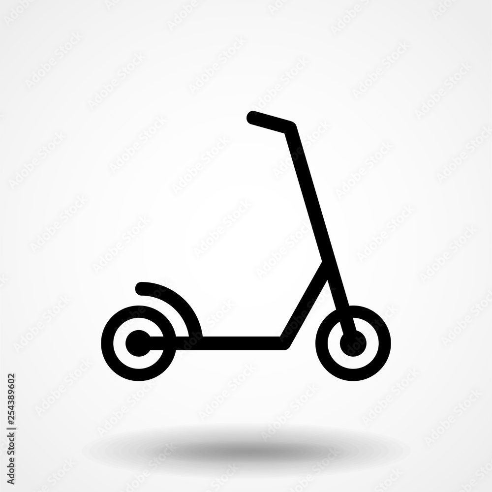 Vector scooter icon design on white background Stock Vector | Adobe Stock