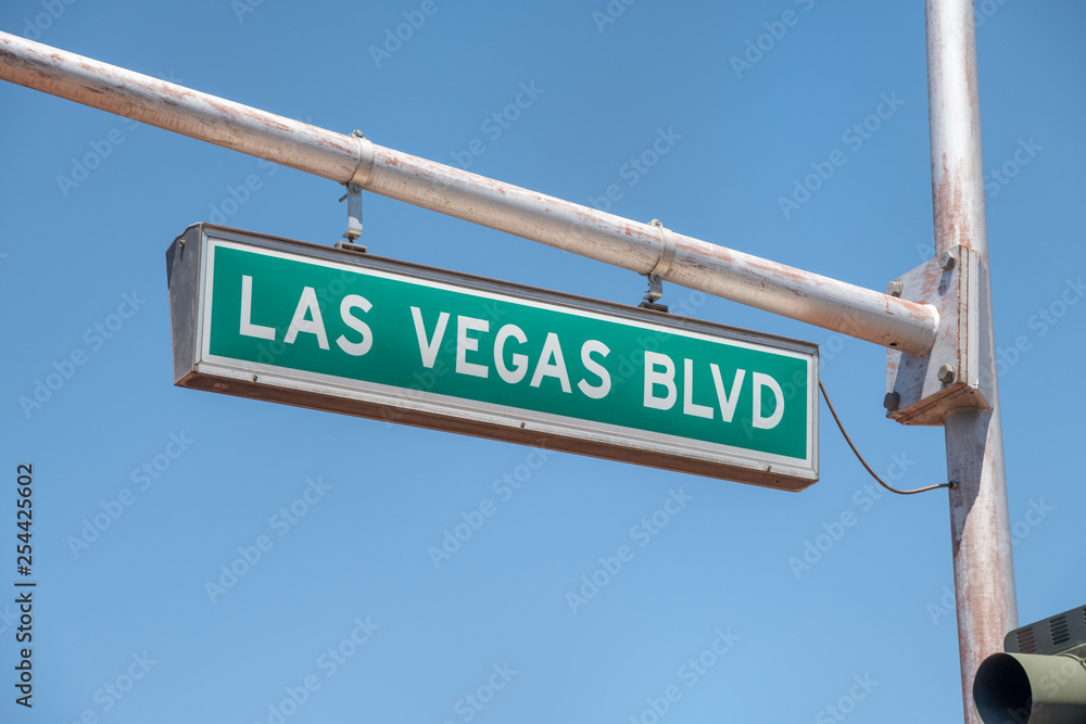 Las Vegas Boulevard road sign, Nevada, USA Stock Photo | Adobe Stock
