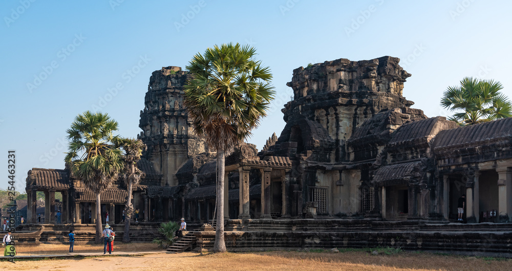 Palaces and temples of ancient Angkor Stock Photo | Adobe Stock