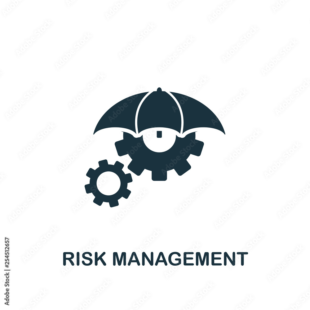Risk Management icon. Creative element design from risk management ...