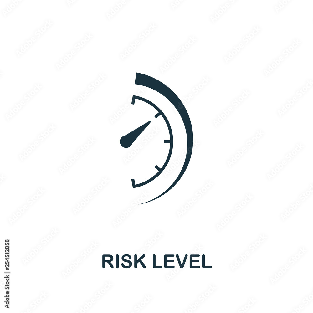 Risk Level icon. Creative element design from risk management icons ... Risk Level icon. Creative element design from risk management icons ...