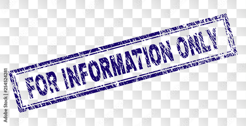 FOR INFORMATION ONLY stamp seal print with rubber print style and ...