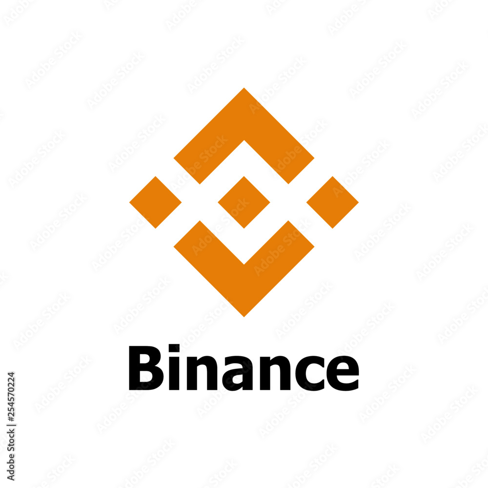 Vector illustration of Binance. Virtual electronic, internet money or ...