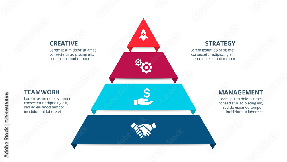 Business data visualization. Process chart. Abstract elements of graph ...