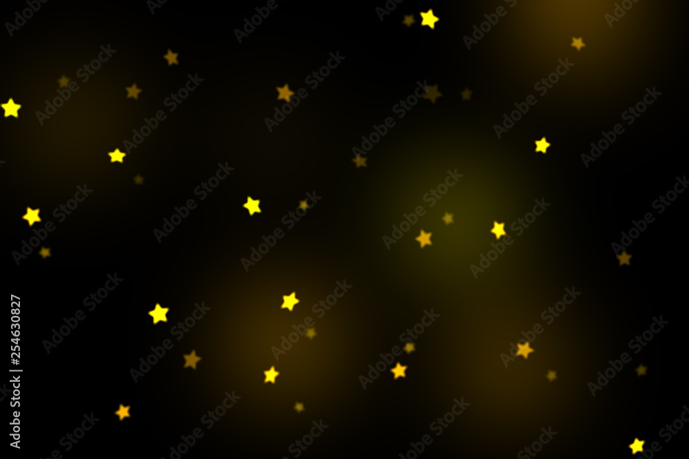 Gold stars bokeh overlay, stars photo overlay, abstract background ...