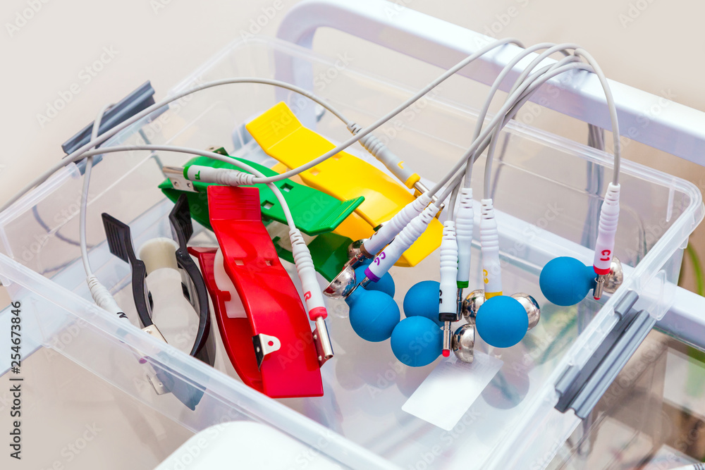 ECG EKG test analysis electrocardiograph cardiograph machine heart rate ...