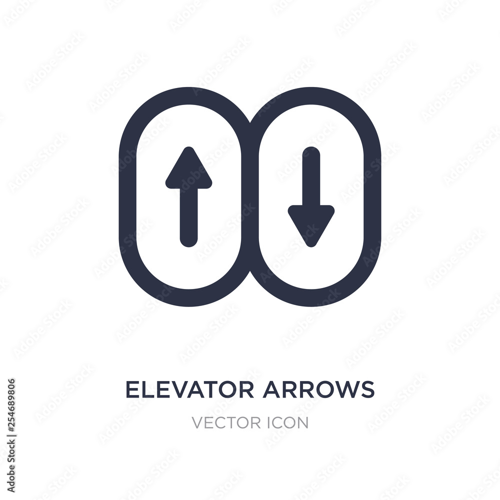 elevator arrows icon on white background. Simple element illustration ...