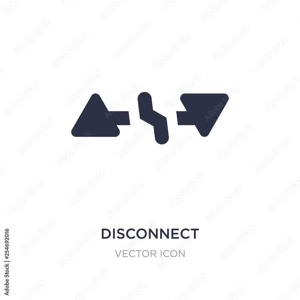 disconnect icon on white background. Simple element illustration from ...