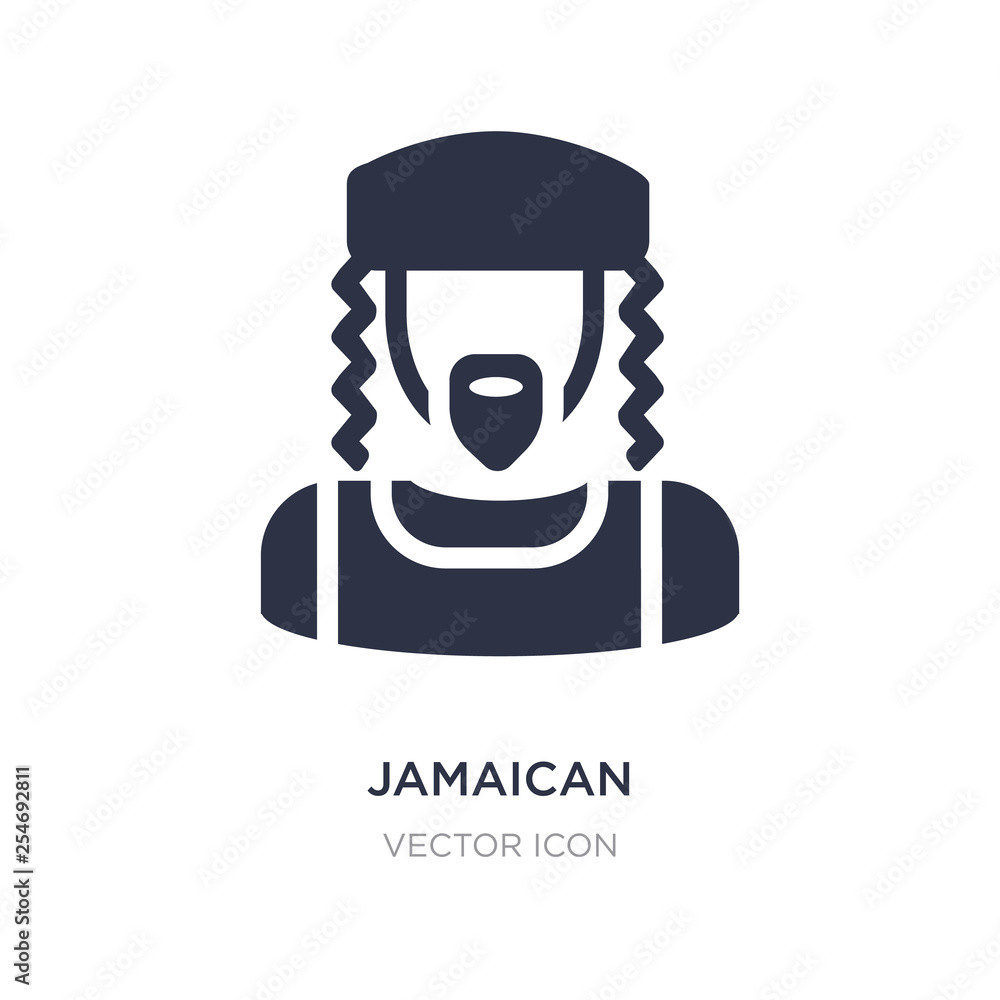 jamaican icon on white background. Simple element illustration from UI ...