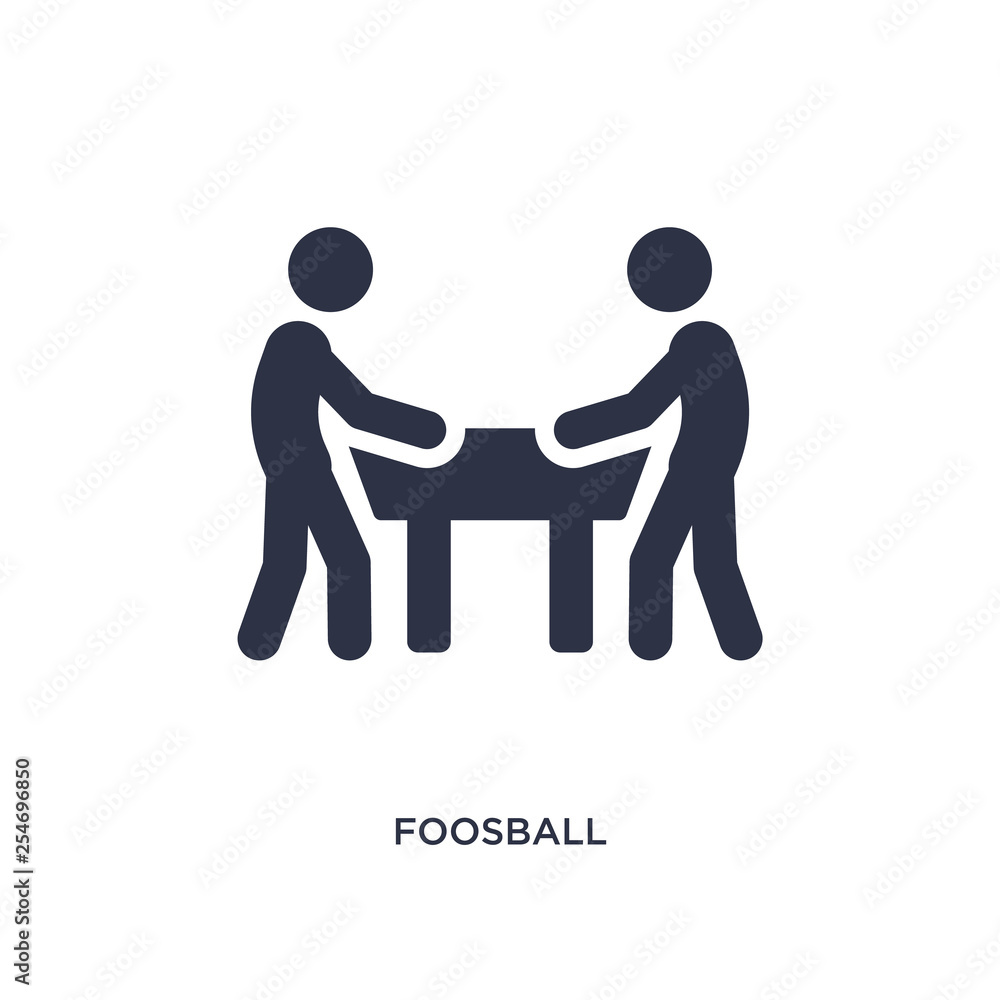 foosball icon on white background. Simple element illustration from ...