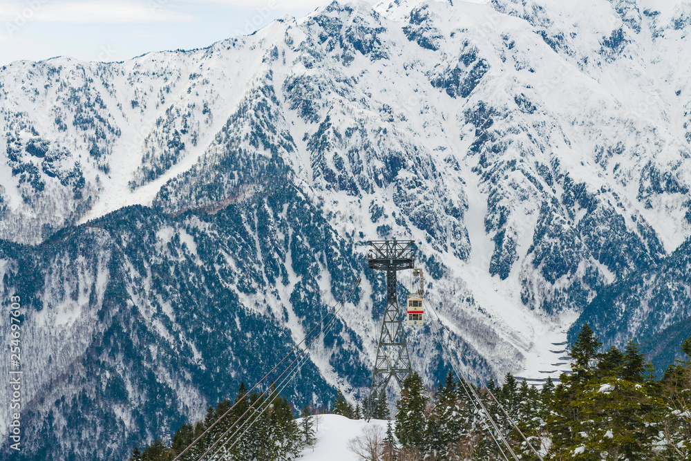 Shinhotaka Ropeway, Cable car station, Takayama Gifu, Japan Stock Photo ...