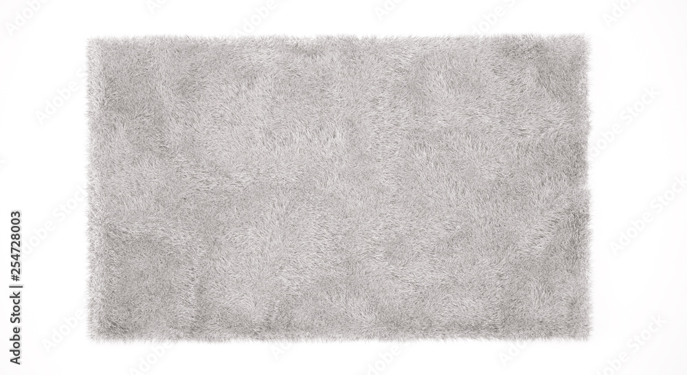 beautiful cozy carpet isolated on white background. 3d render Stock ...
