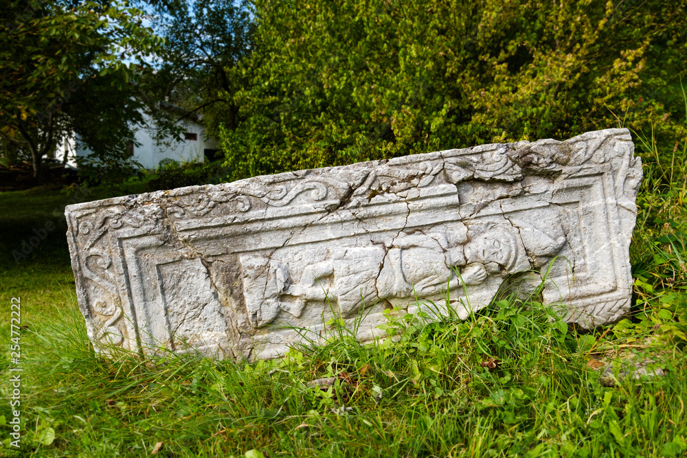 Remains of Roman settlement in Komini Stock-Foto | Adobe Stock