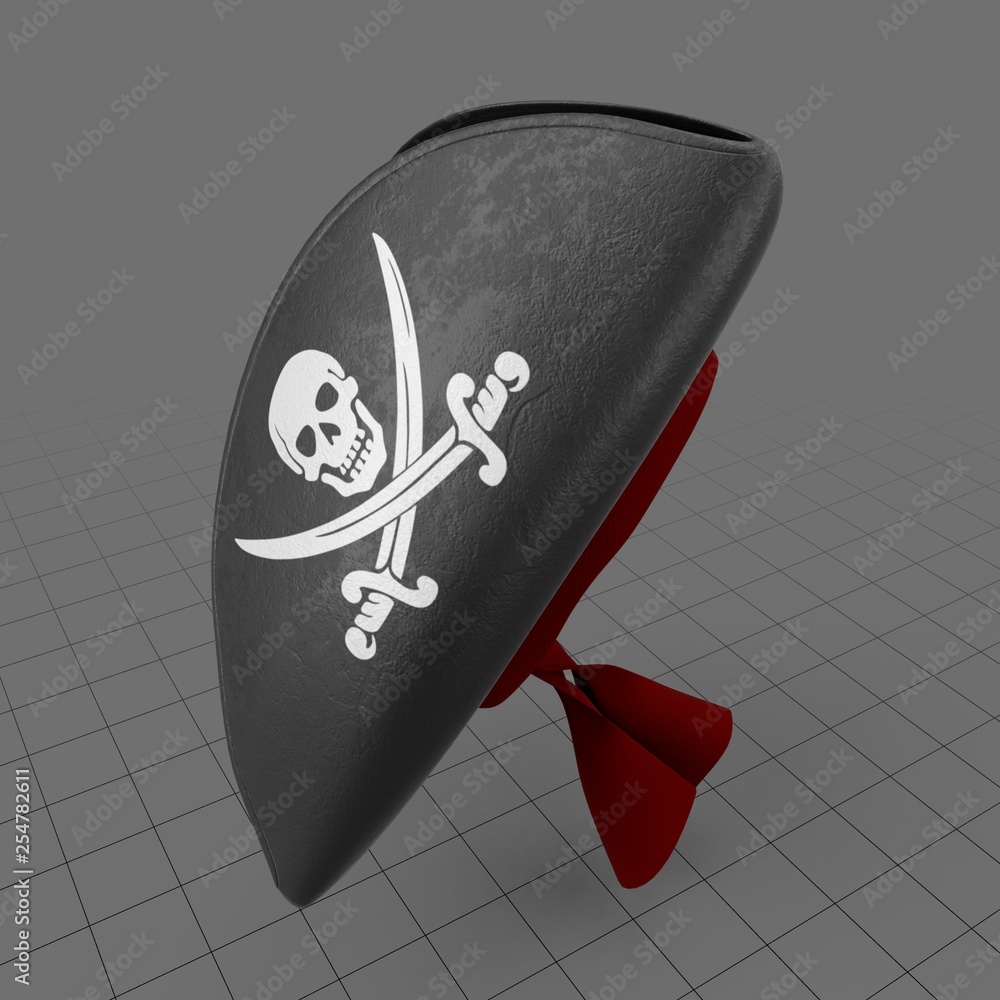 Pirate hat Stock 3D asset | Adobe Stock