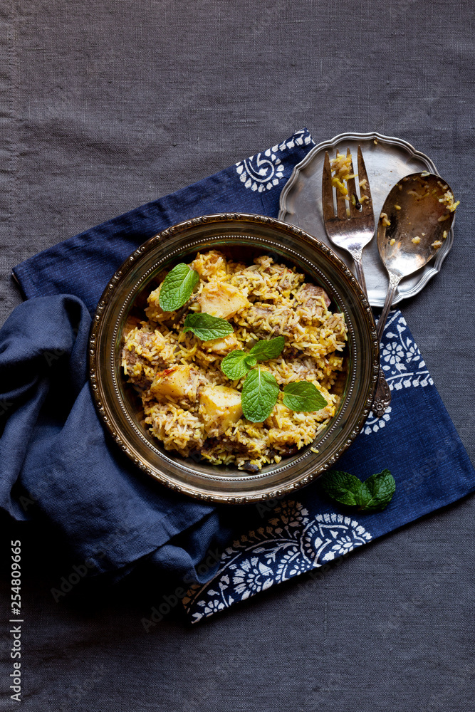 Mutton Biryani Stock Photo | Adobe Stock