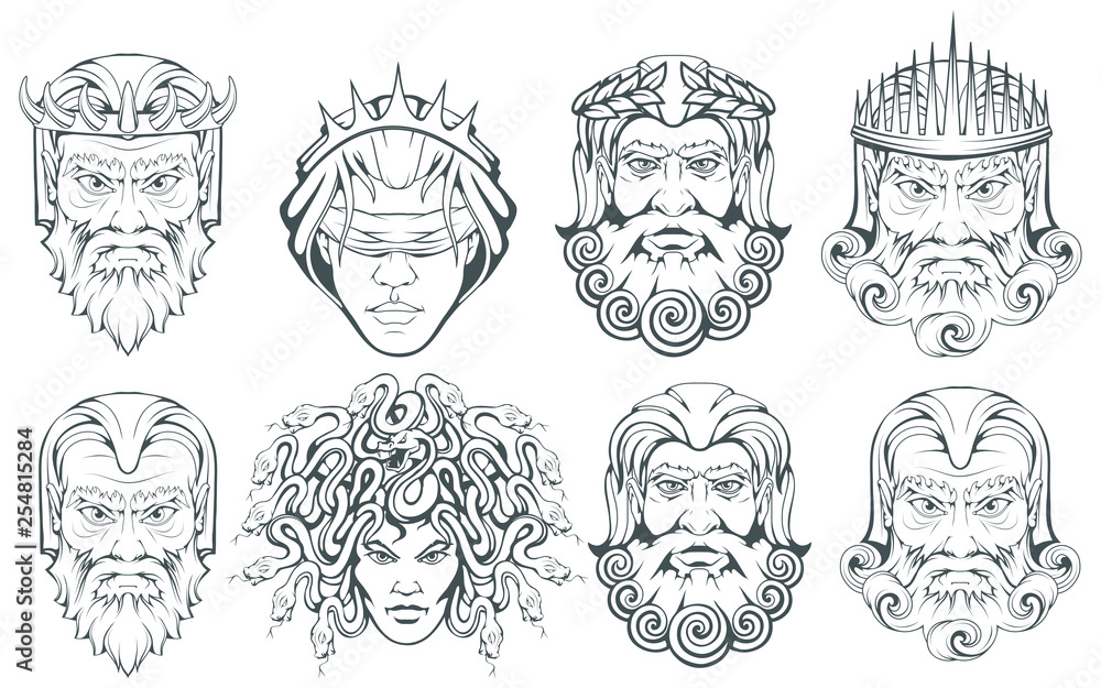 Greek Gods Drawings