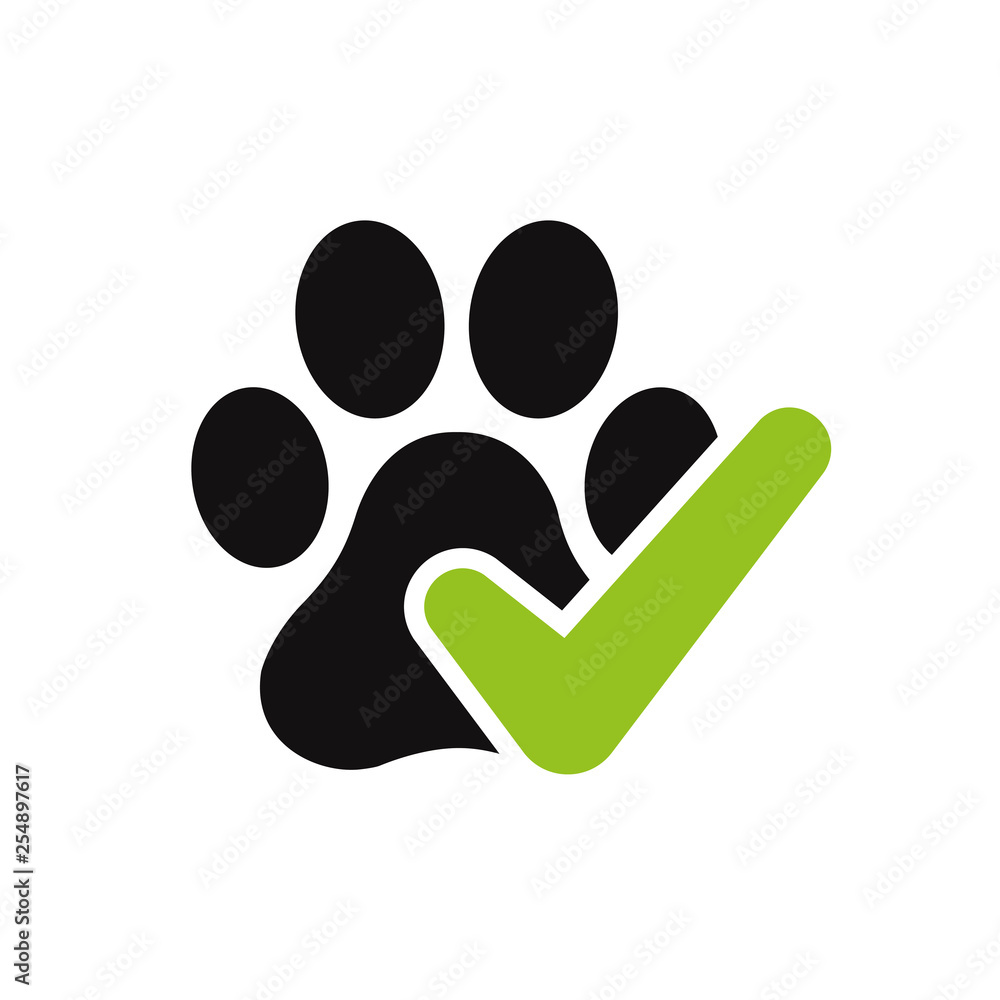 Pet friendly vector icon logo Stock Vector | Adobe Stock