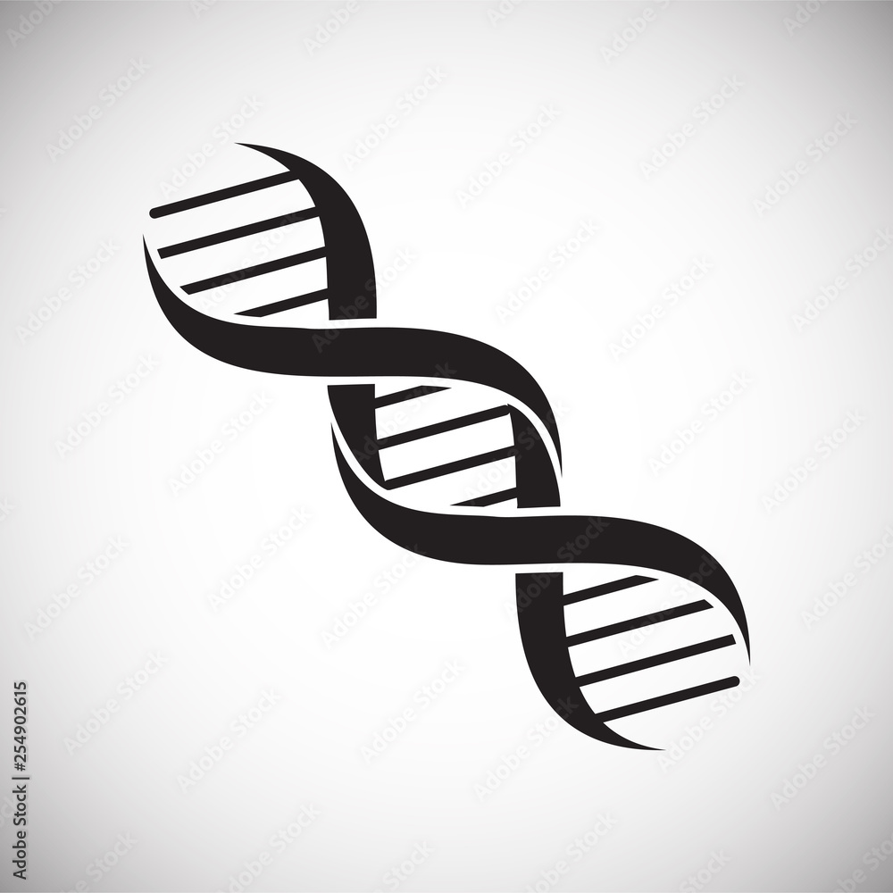 DNA icon on background for graphic and web design. Simple vector sign ...