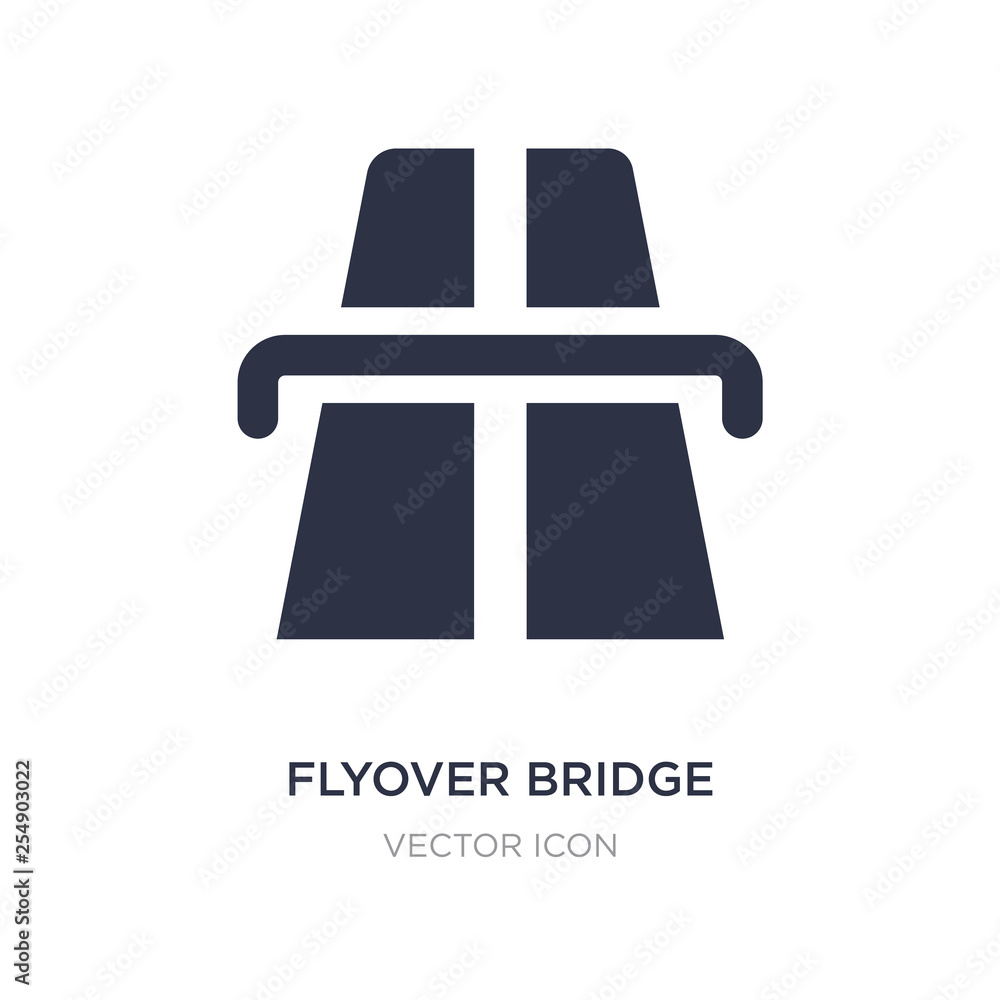 flyover bridge icon on white background. Simple element illustration ...