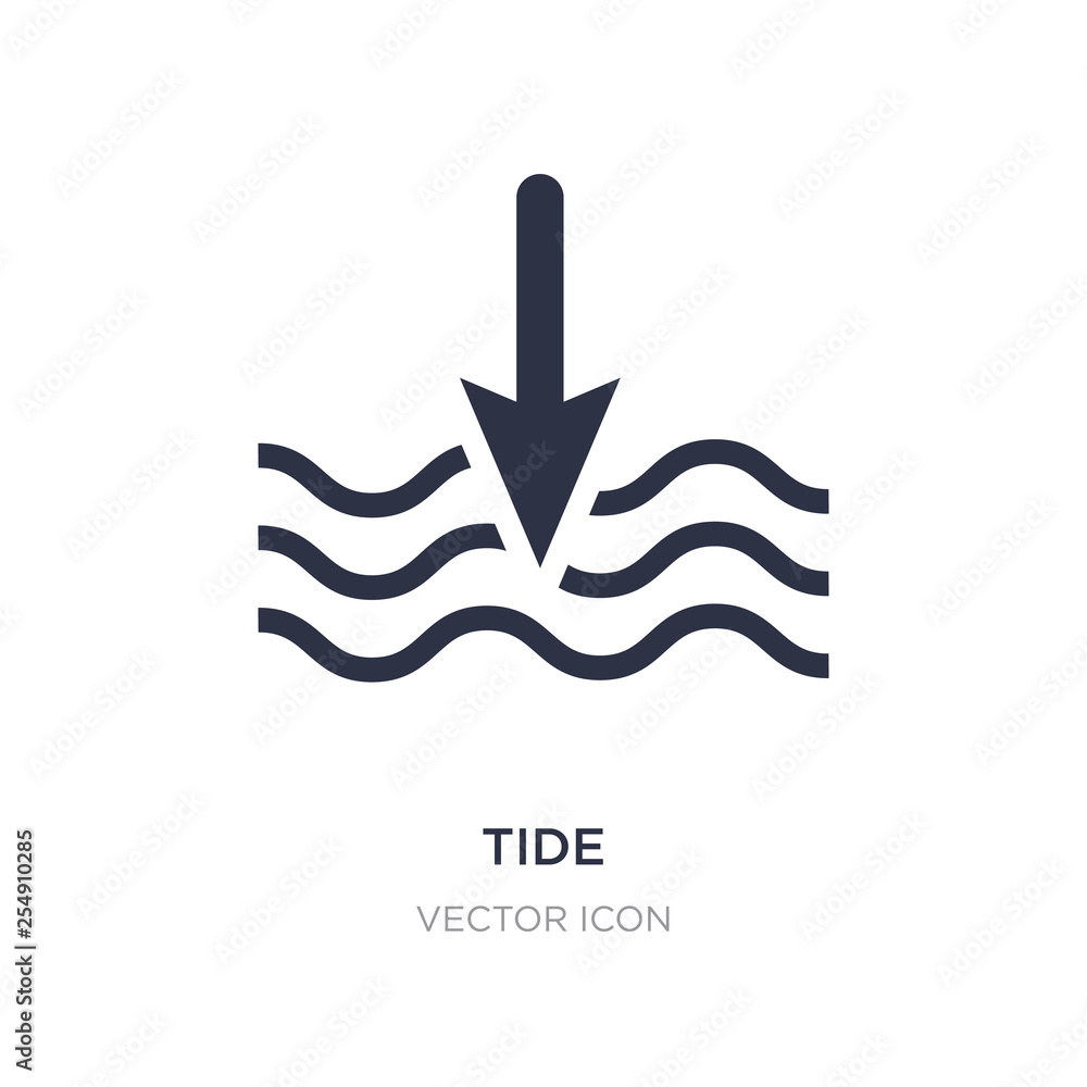 tide icon on white background. Simple element illustration from Season ...