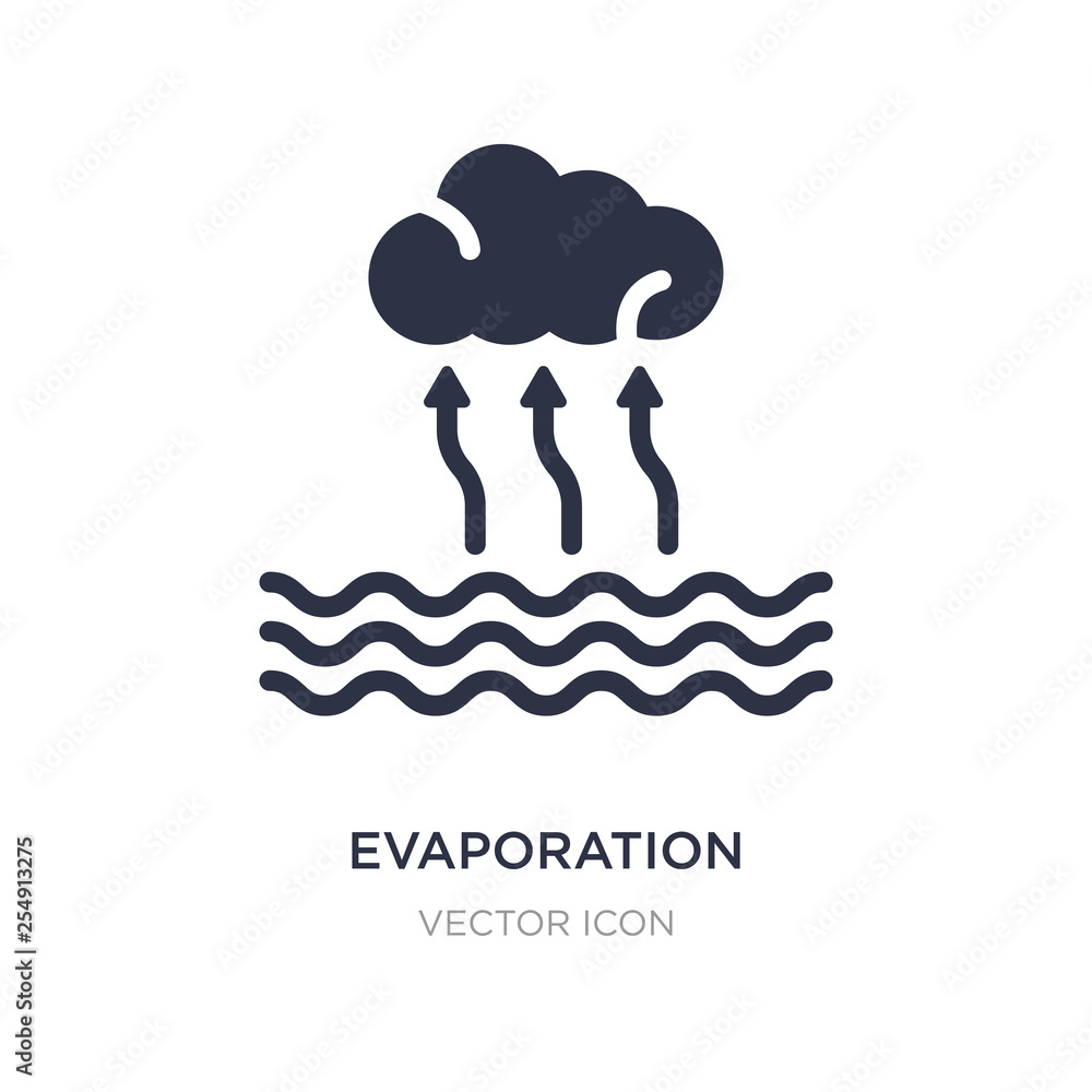 evaporation icon on white background. Simple element illustration from ...