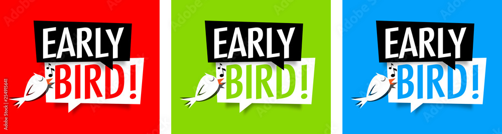 Early bird Stock Vector | Adobe Stock