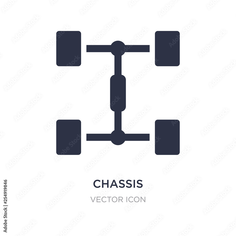 chassis icon on white background. Simple element illustration from ...
