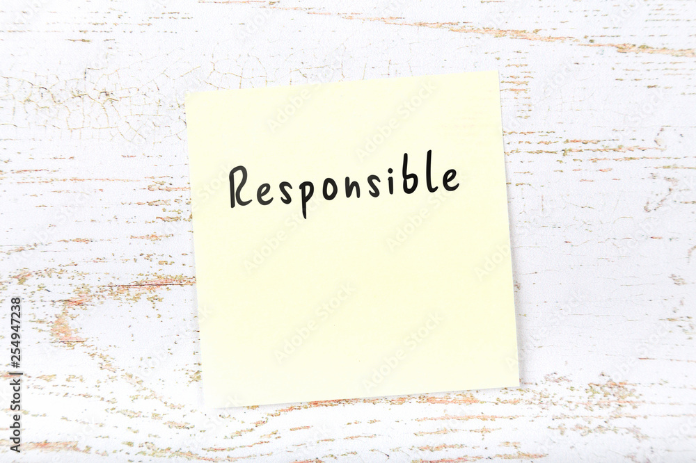 Job interview preparation. Yellow sticky note with handwritten message ...