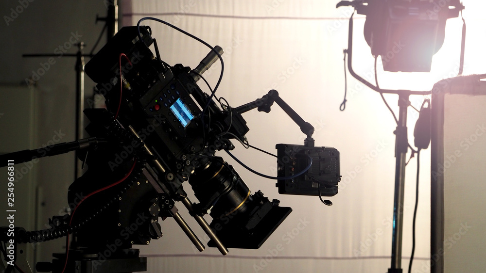Movie Cameras On Set