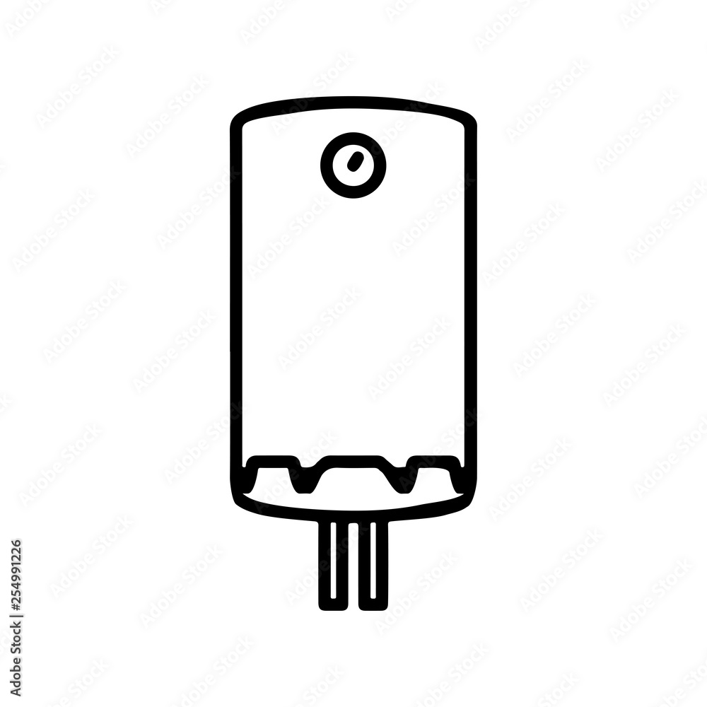 Geyser icon. Water heater sign Stock Vector | Adobe Stock