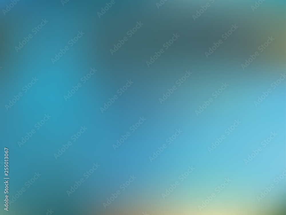 Abstract ocean aqua gradient background. Blue blur water backdrop ...