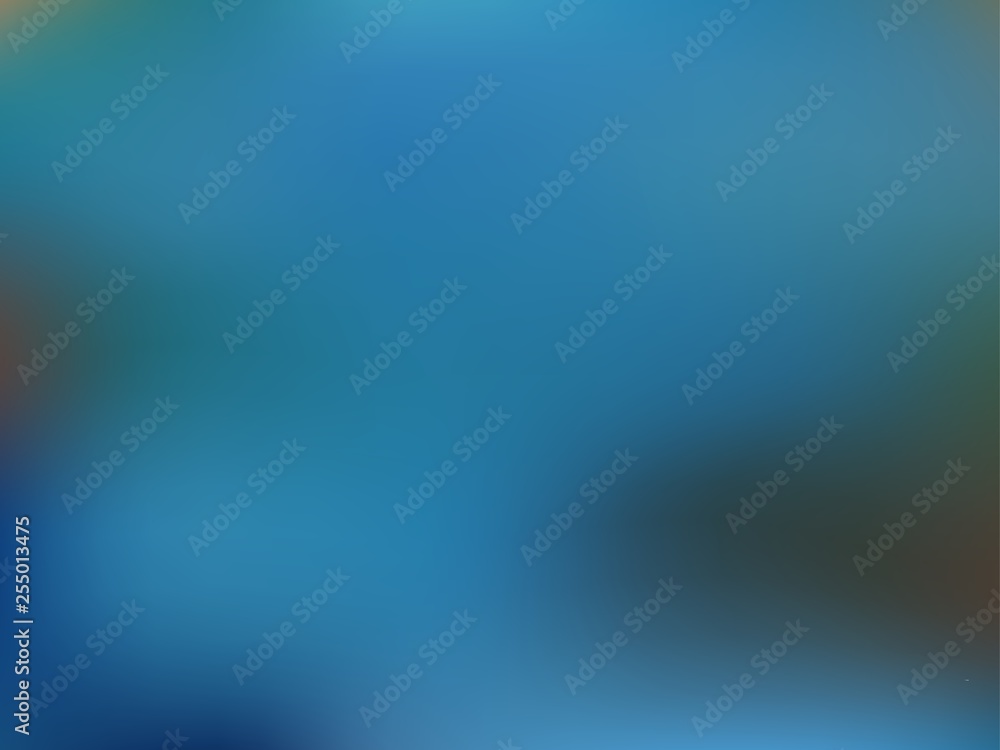 Abstract ocean aqua gradient background. Blue blur water backdrop ...