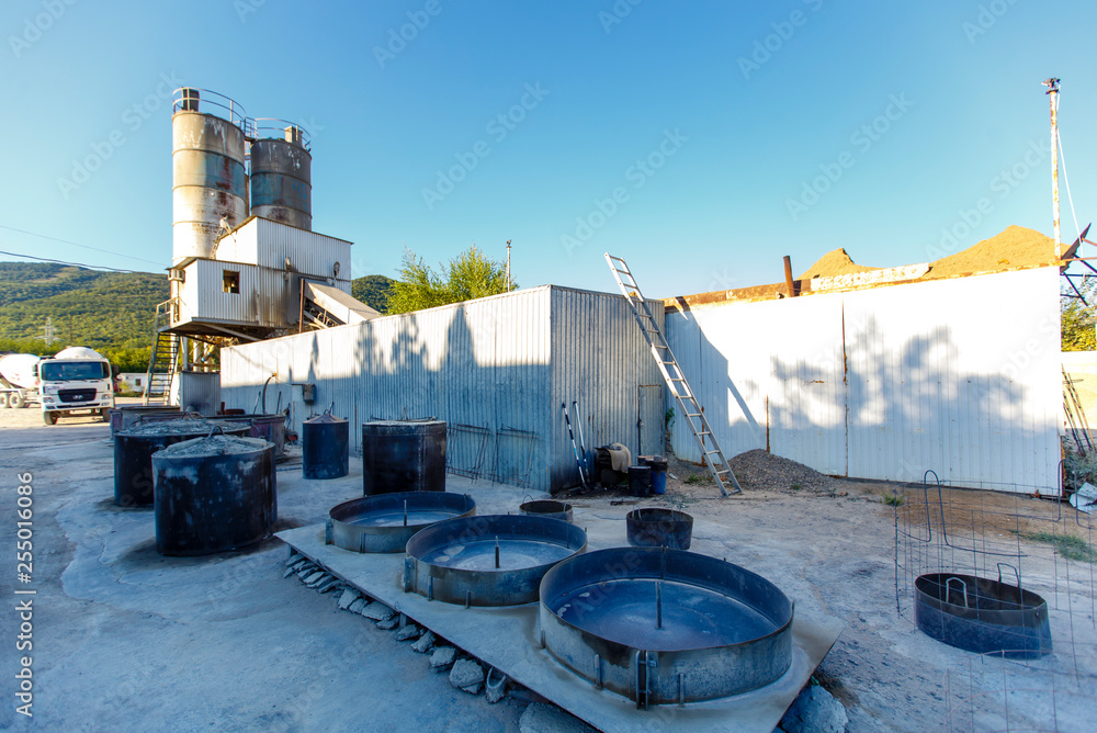 production of concrete, mortar concrete unit, shop for the production ...