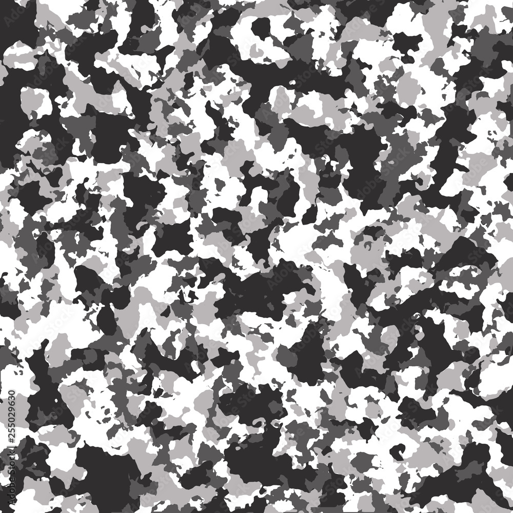 Grey military camouflage background Stock Vector | Adobe Stock