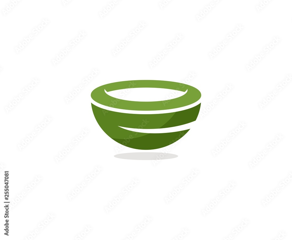 Bowl logo Stock Vector | Adobe Stock
