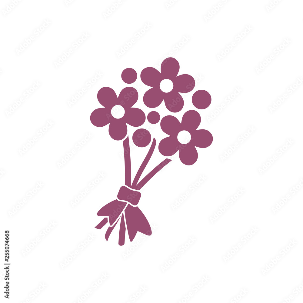bouquet of flower icon Stock Vector | Adobe Stock