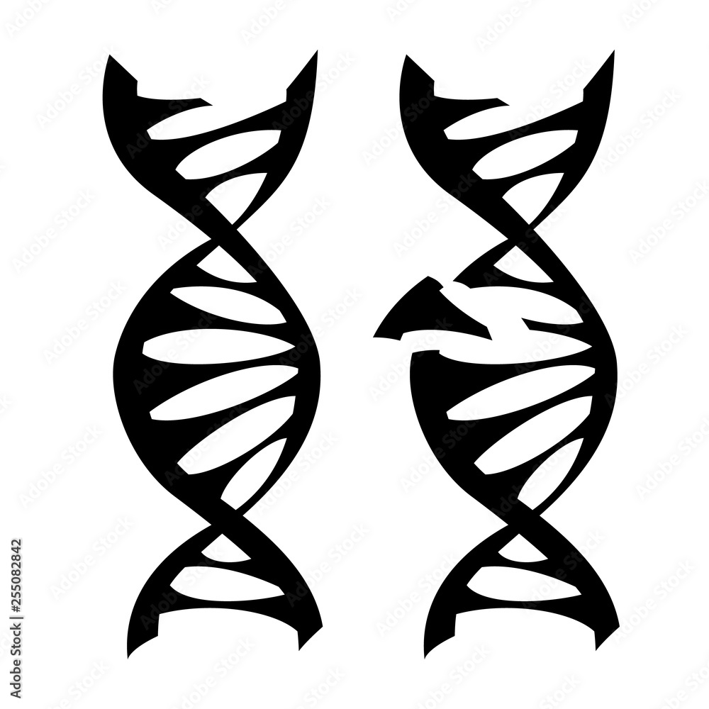 The dna icon. DNA symbol. Flat Vector illustration. Dna icons for your ...