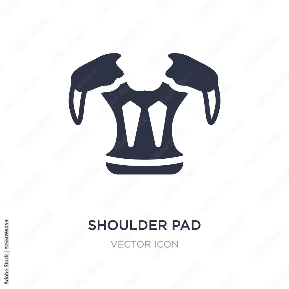 shoulder pad icon on white background. Simple element illustration from ...