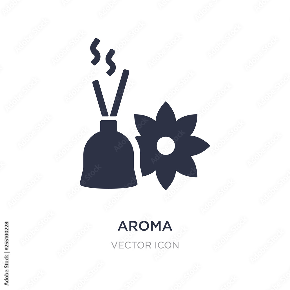 aroma icon on white background. Simple element illustration from Beauty ...