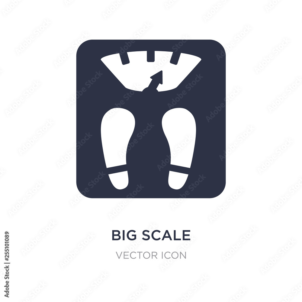 big scale icon on white background. Simple element illustration from ...